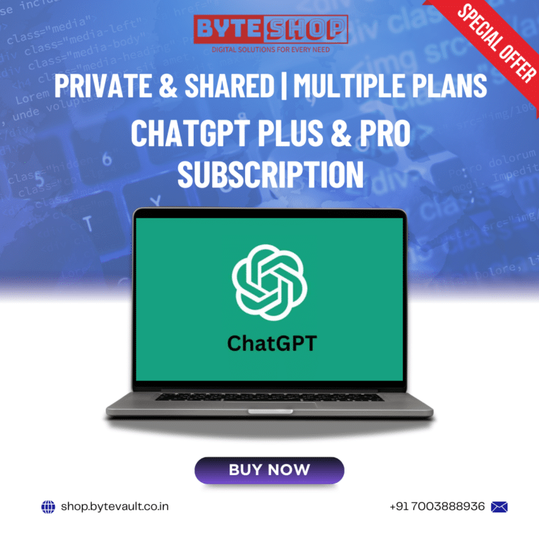 ChatGPT Plus & Pro Subscription | Private & Shared Plans - Byte Shop